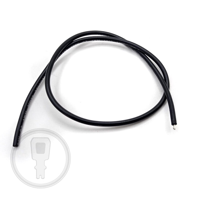 Cable Negro 22 AWG x 30 cm | Cabeza Cuadrada GT