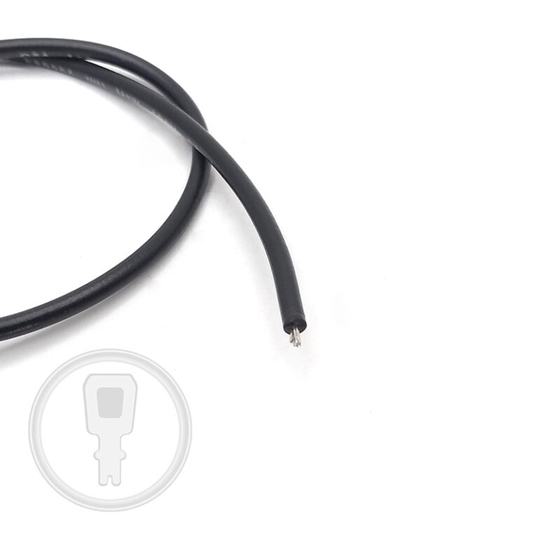 Cable Negro 22 AWG x 30 cm | Cabeza Cuadrada GT